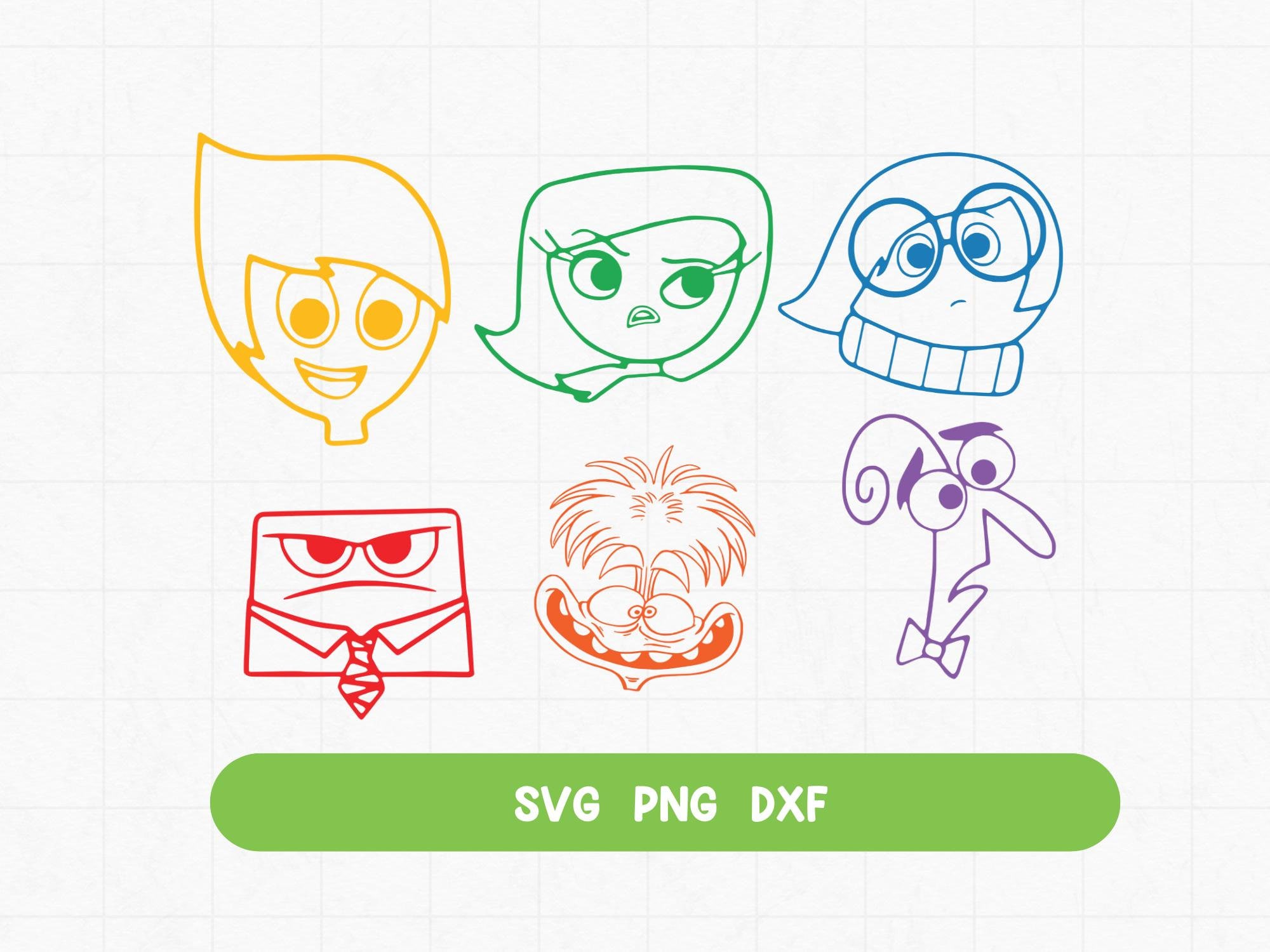 Inside Out svg, Inside Out clipart, archivos svg, alegría de adentro ...