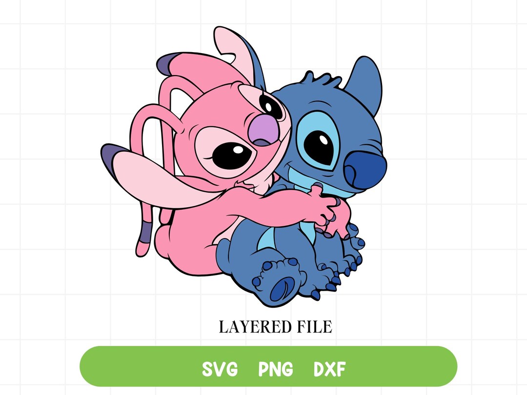Angel and Stitch Svg, Angel and Stitch Svg, Cute Stitch Svg, Angel and ...