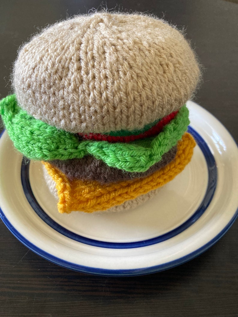 Knitting Pattern: Hamburger - Etsy