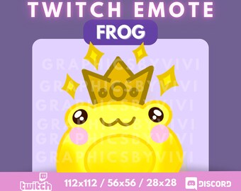 Frog Emote / Twitch / Youtube / Streamer / Cute - Etsy