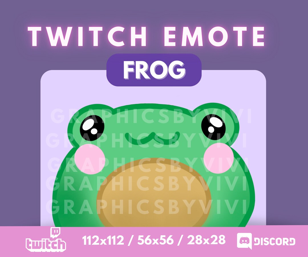 Frog Emote / Twitch / Youtube / Streamer / Cute - Etsy