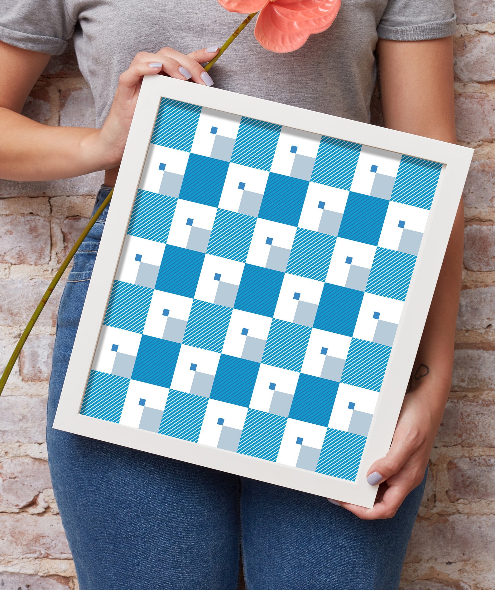 Printable Checkerboard decor Checkerboard art Checkerboard | Etsy