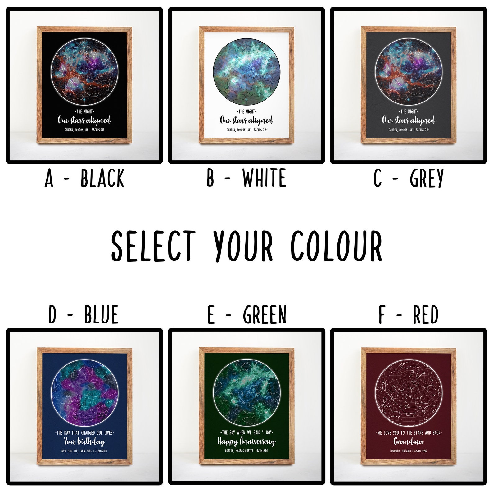 ACCURATE Custom Star Map by Date Personalised Sky Map - Etsy UK