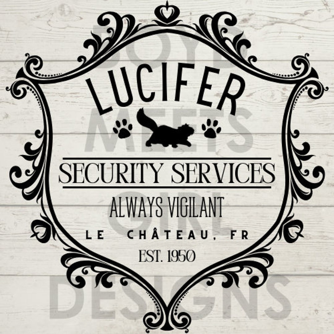 Lucifer Security Services Logo SVG, Pdf, Png Files - Cat Files ...