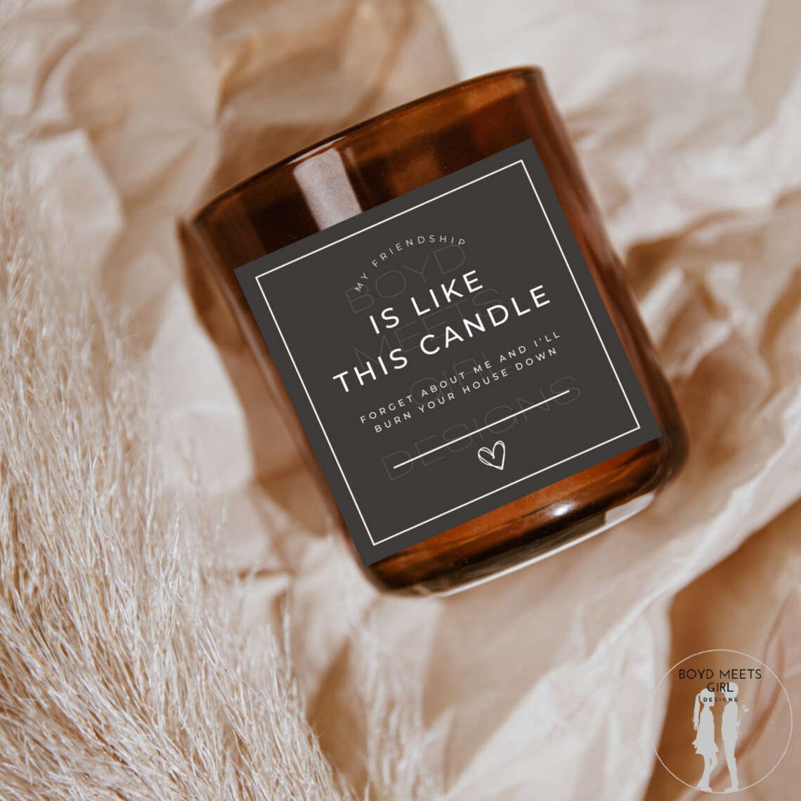 Candle Label - Candle Label Design - Candle Label Gift - Candle Sticker ...