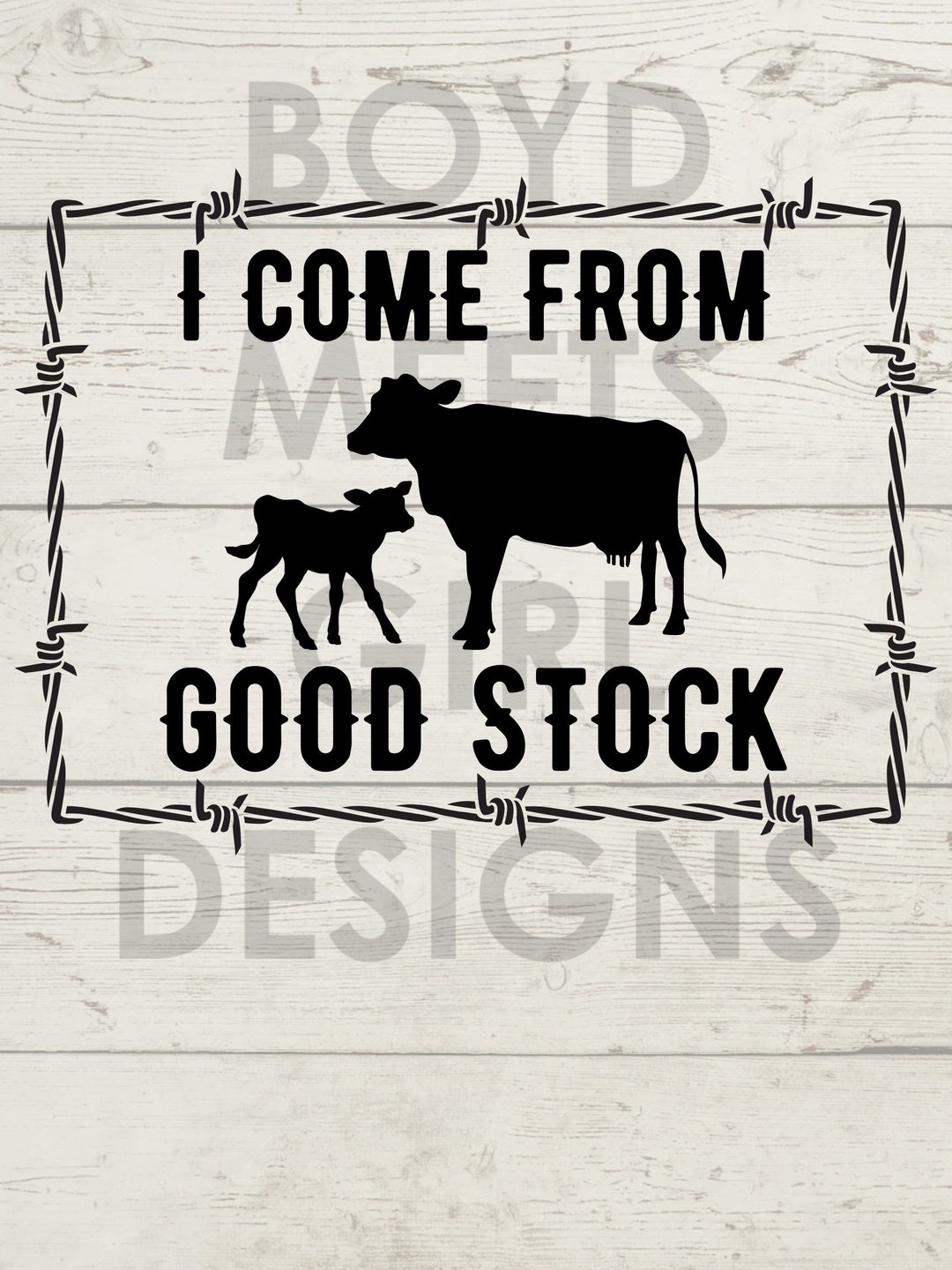Come From Good Stock SVG, Pdf, Png Files - Baby Toddler Onesie File ...