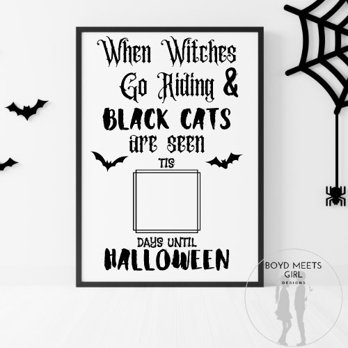 Digital File - Halloween Countdown - Creepy Countdown - Svg, Pdf, Png ...