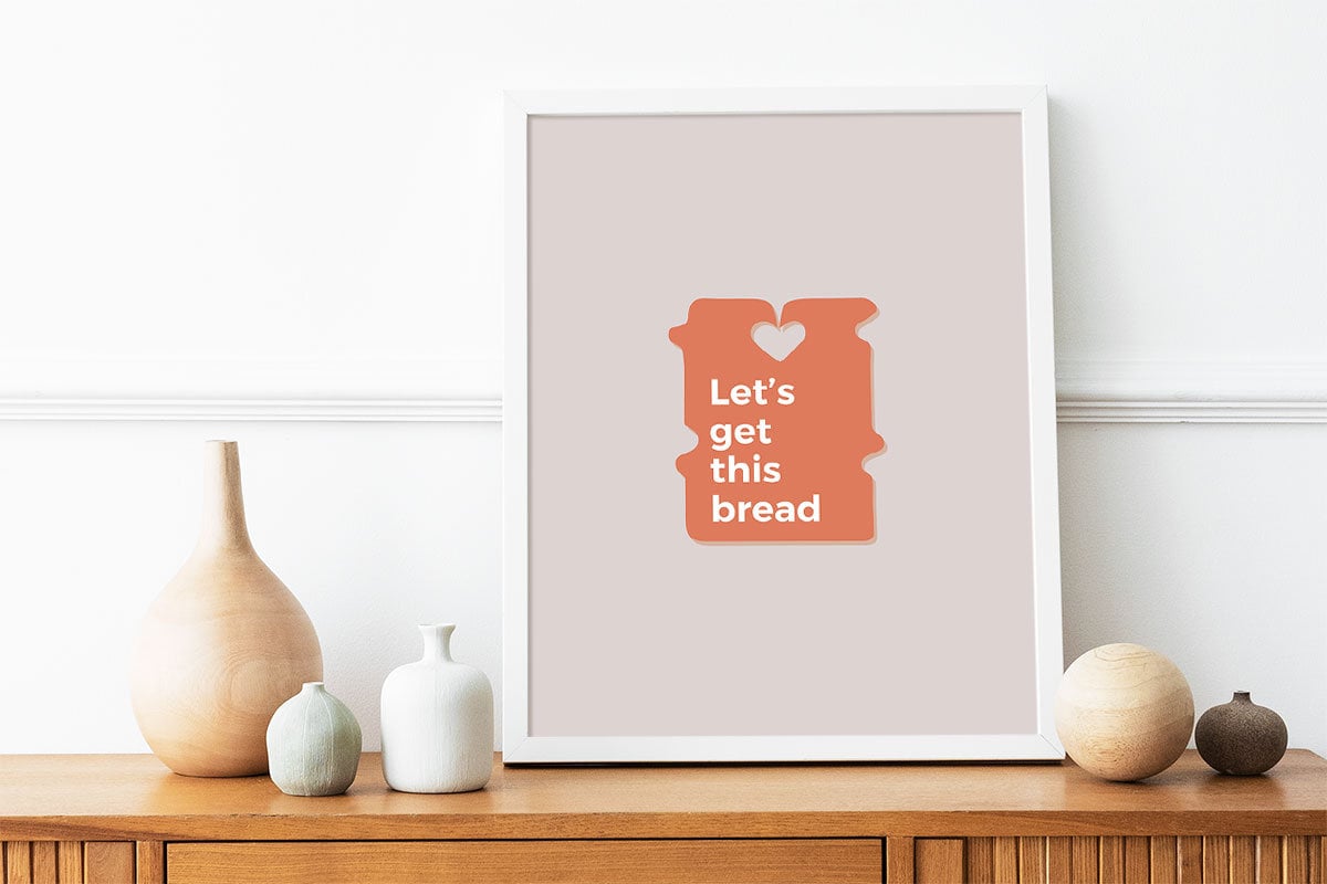 Let's Get This Bread Money Motivation Igital Download Art Print - Etsy