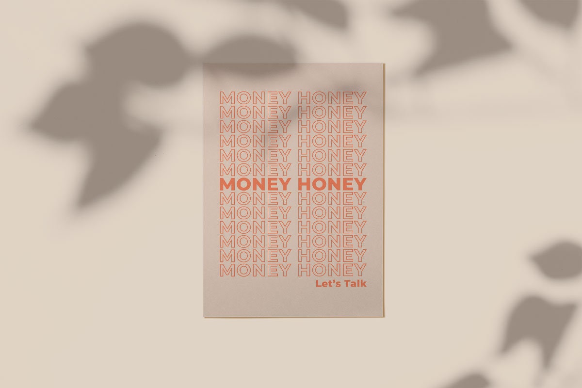 Let's Talk Money Honey - Money Motivation Digital Download Art Print - Etsy