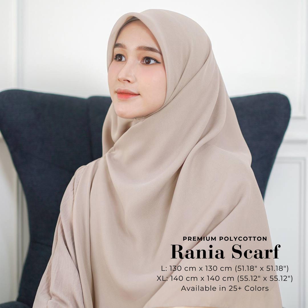 RANIA Scarf, 25 Colors Extra Large Square Hijab Scarf, Lightweight ...