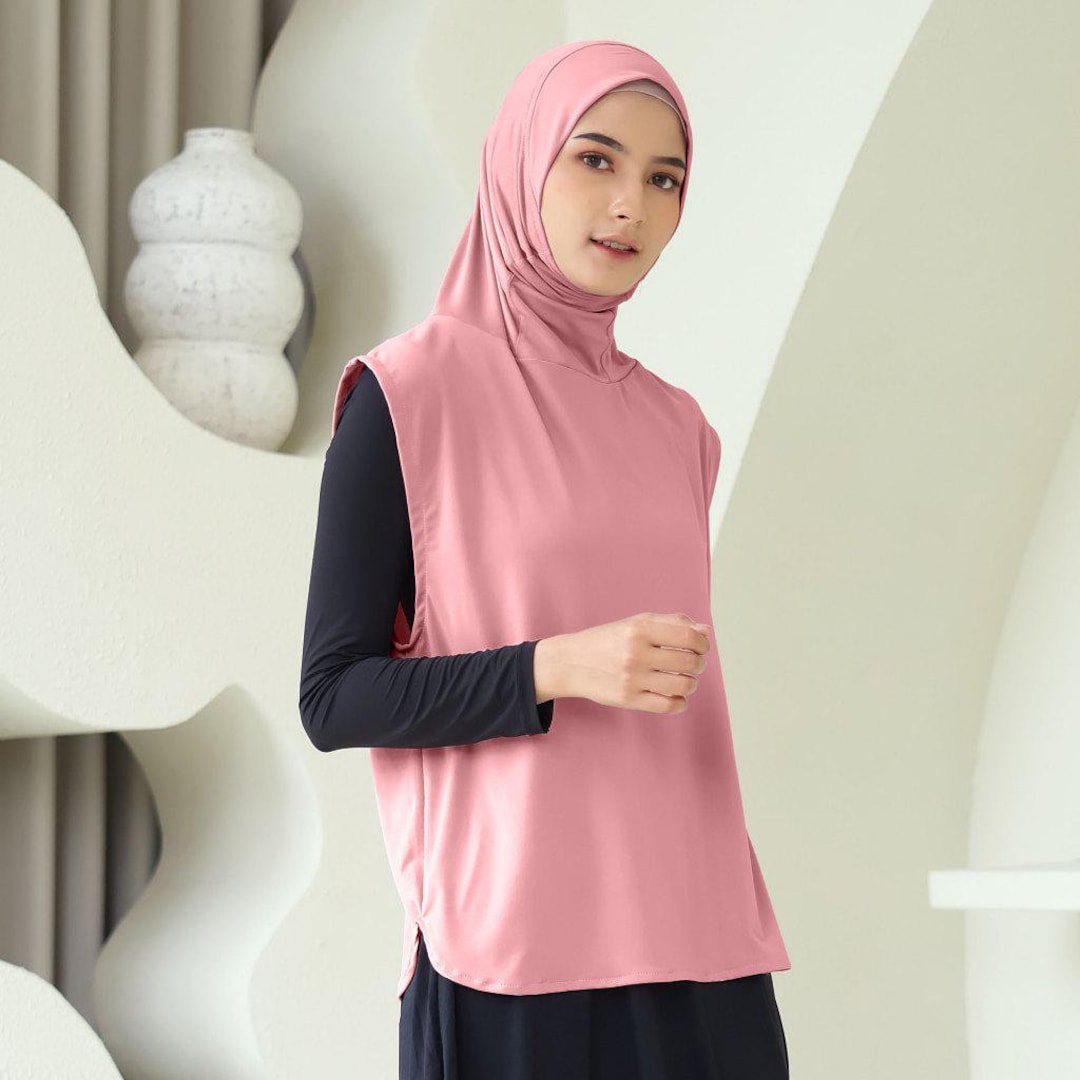 ADIRA Active Hijab Outer, Modest Sport Hijab Vest Cover Up, Muslim ...