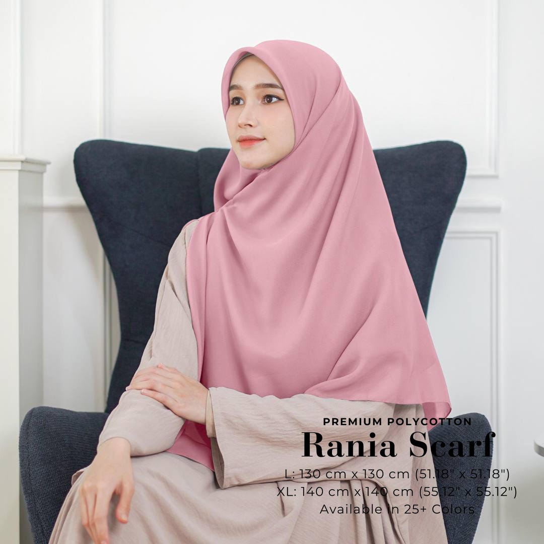 RANIA Scarf, 29 Colors Extra Large Square Hijab Scarf, Lightweight ...