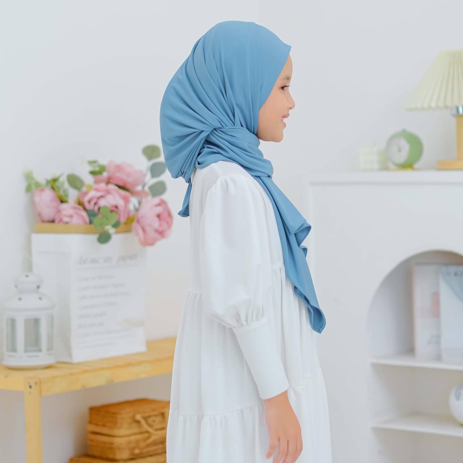 QABILA Kids 2-in-1 Instant Hijab, 2 Sizes & 13 Colors Premium Jersey ...