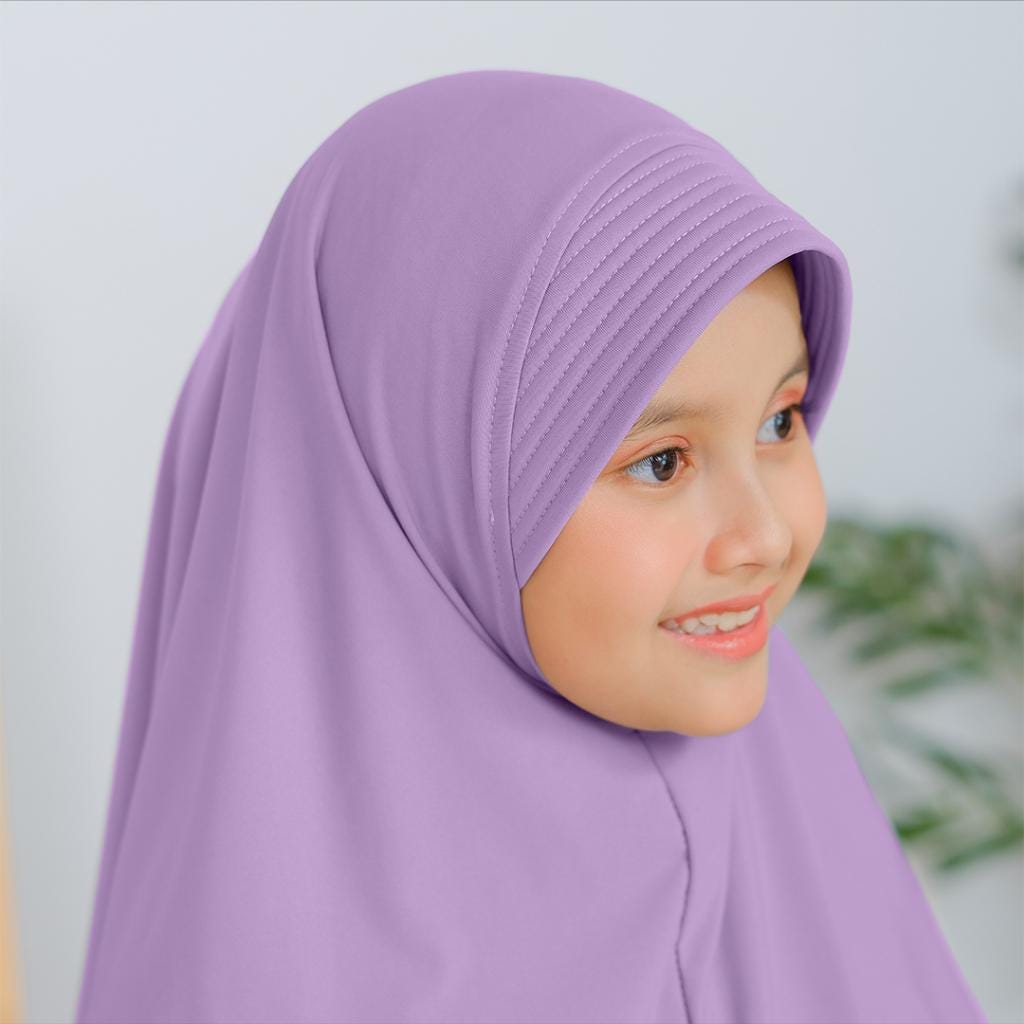 ASIYA Kids Instant Hijab, 2 Sizes & 12 Colors Premium Jersey Hijab ...
