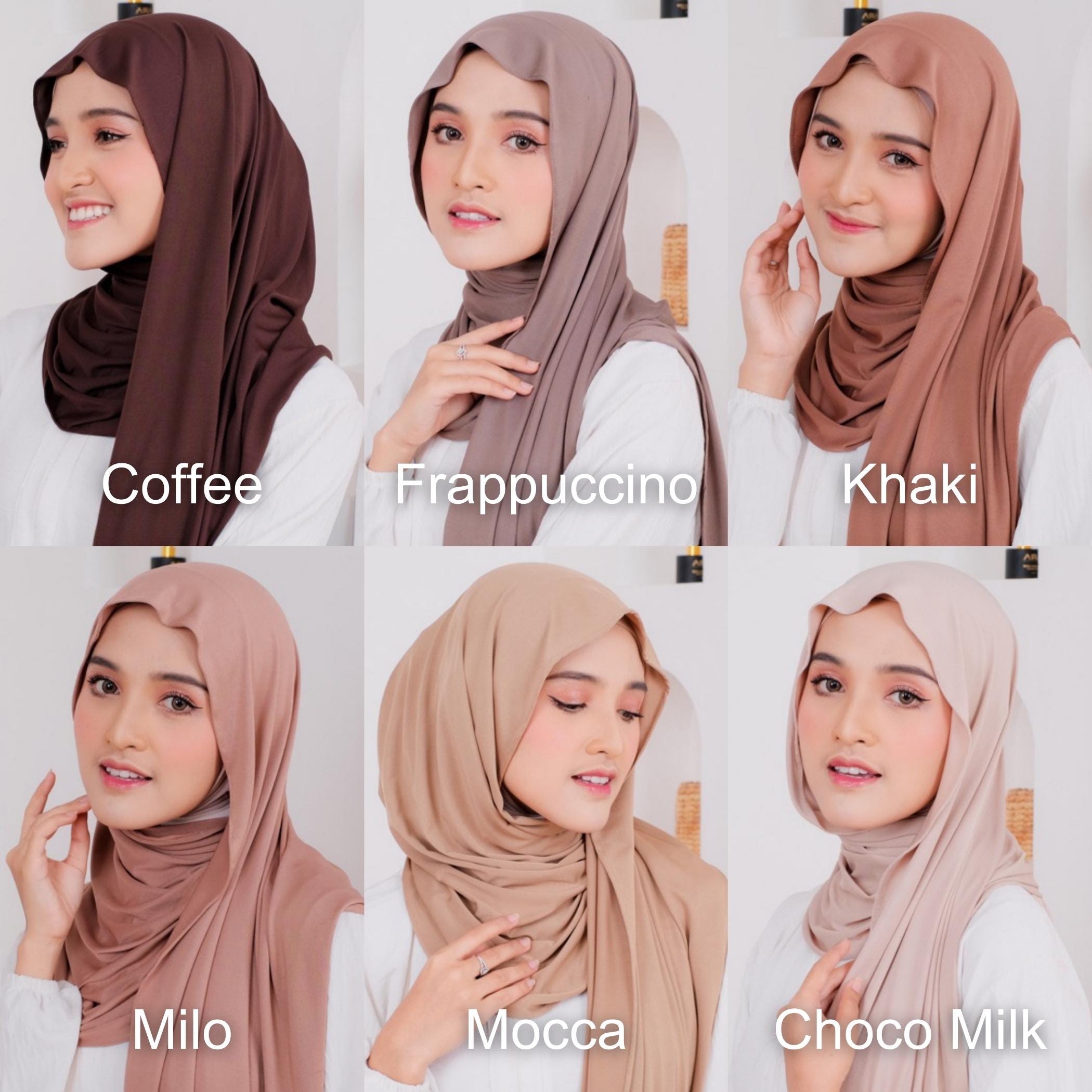 AURELLE Scarf, 30 Colors Jersey Hijab Shayla Turban, Black Blue Navy ...