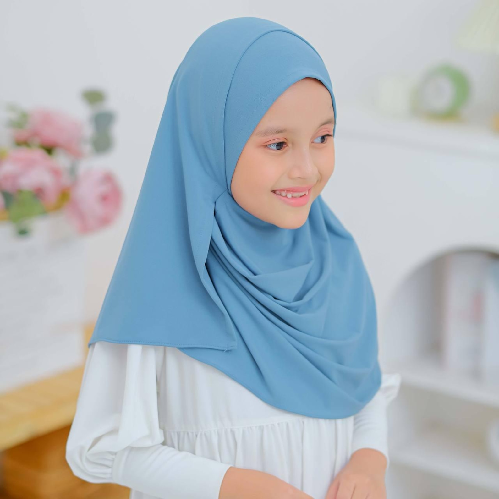 QABILA Kids 2-in-1 Instant Hijab, 2 Sizes & 13 Colors Premium Jersey ...