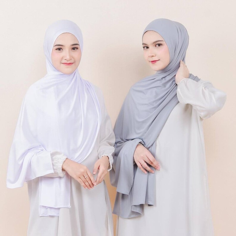 RAHILAH Instant Hijab, 12 Colors Jersey Hijab Shawl, Quick Easy Wear No ...