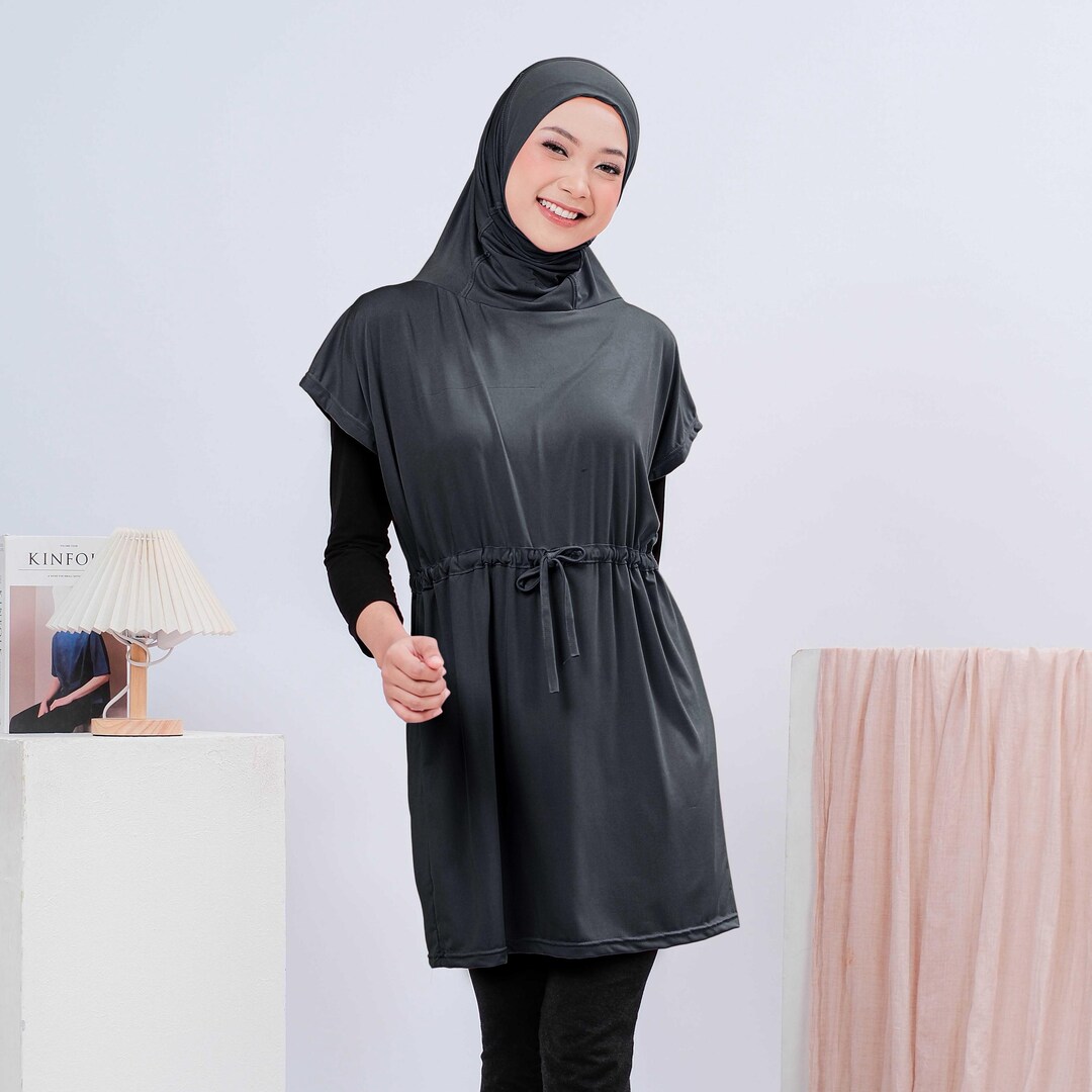 RAIFA Active Hijab Outer, Modest Sports Vest Cover Up, Activewear for ...