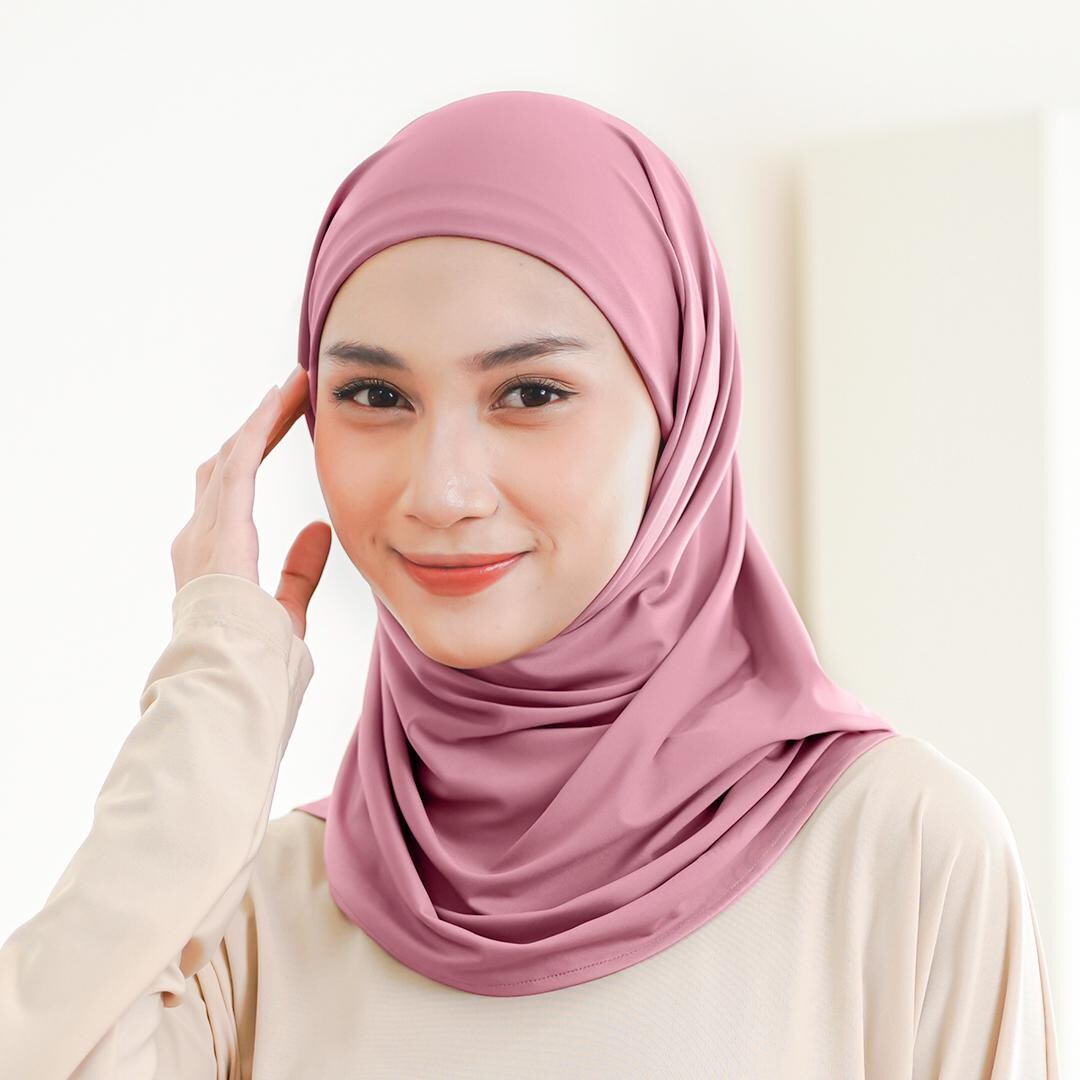 NAVA Semi-instant Hijab With Built-in Matching Undercap and Button, 22 ...