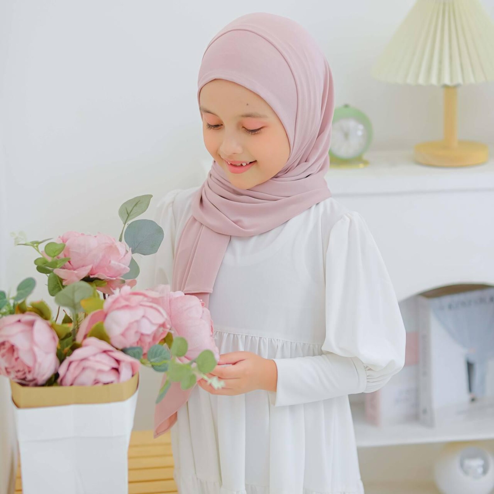 QABILA Kids 2-in-1 Instant Hijab, 2 Sizes & 13 Colors Premium Jersey ...