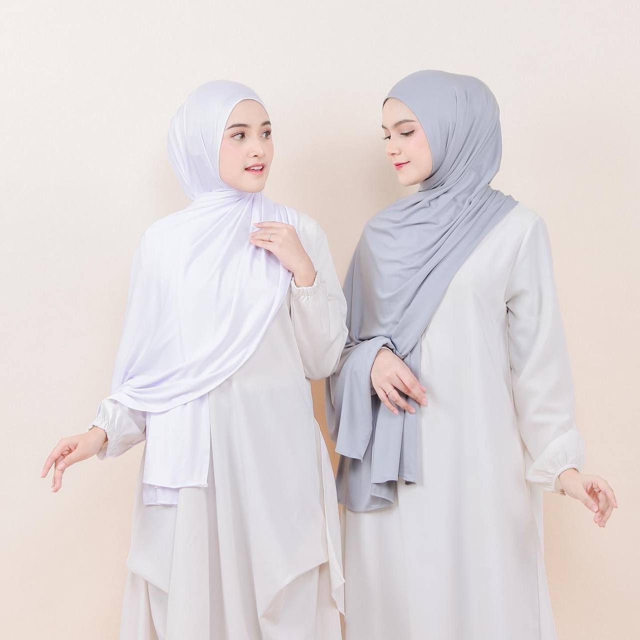 RAHILAH Instant Hijab, 12 Colors Jersey Hijab Shawl, Quick Easy Wear No ...