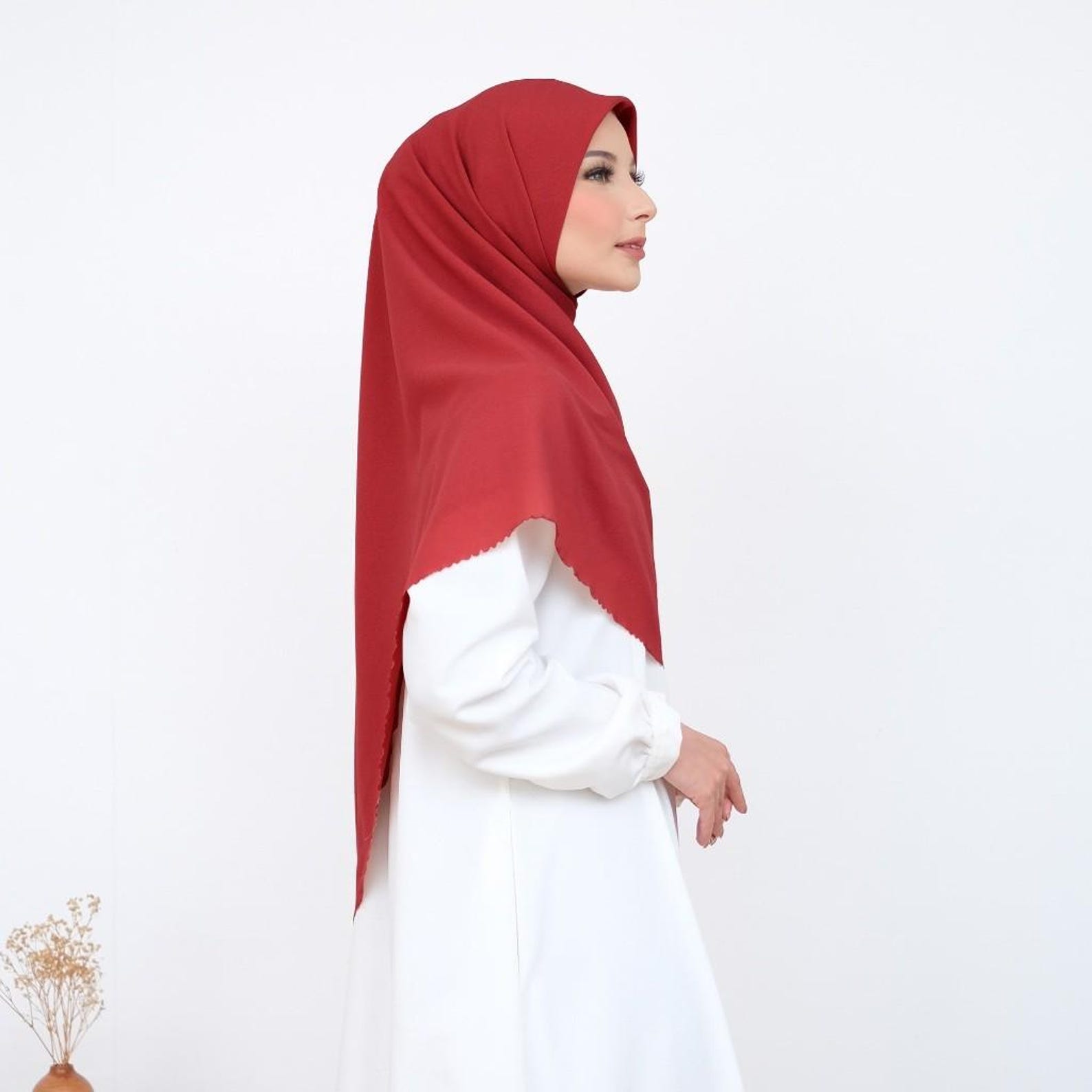 HANA Scarf, 22 Colors Extra Large Premium Diamond Crepe Square Hijab ...