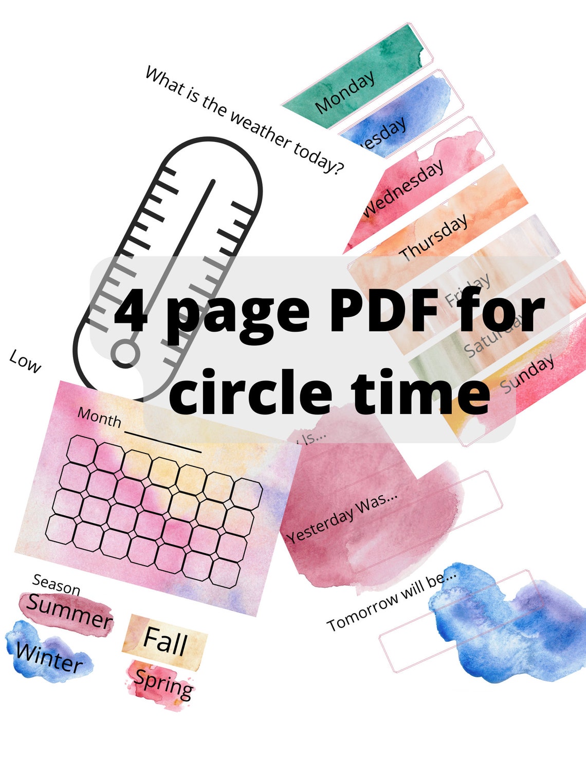 Circle Time PDF Download - Etsy