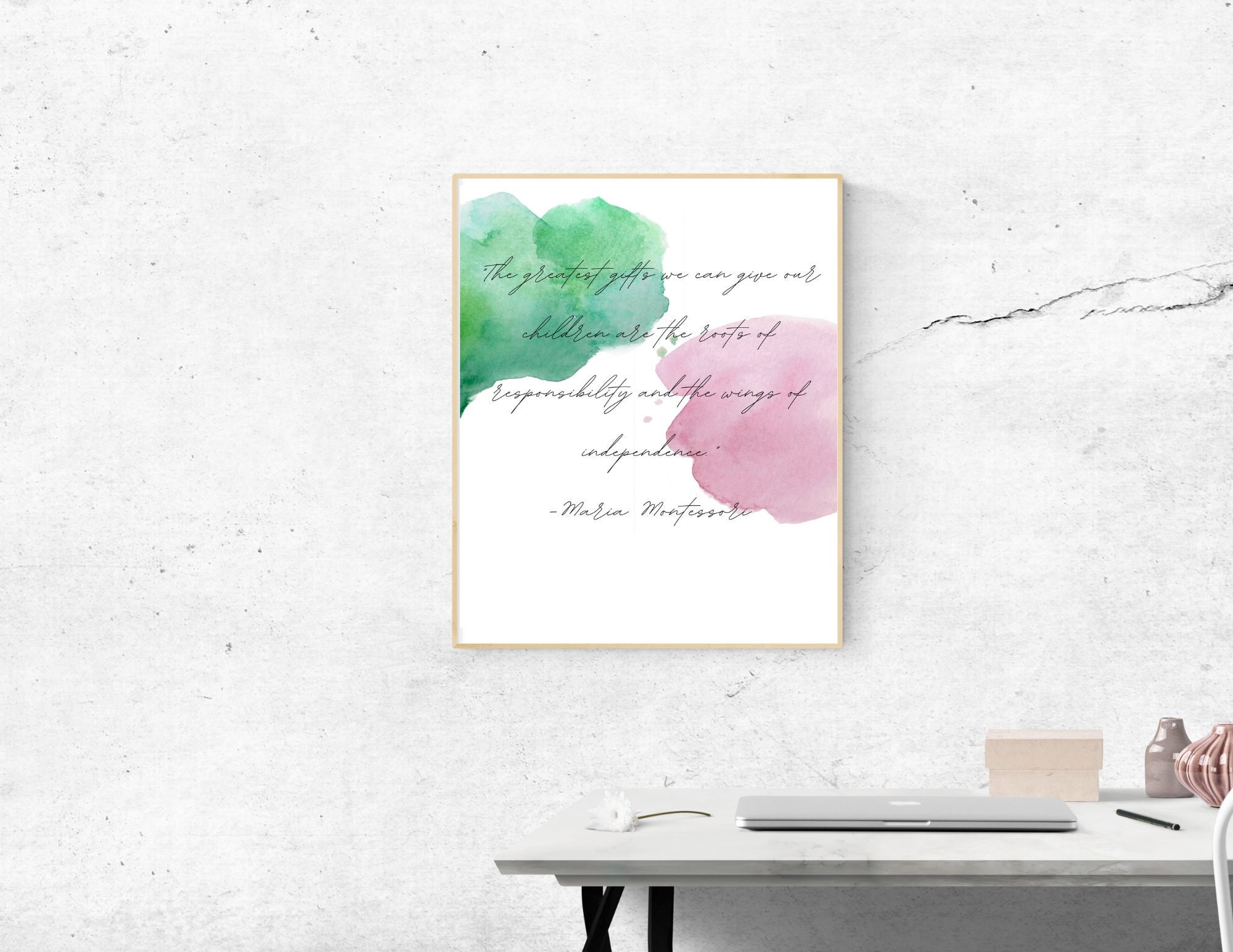 Maria Montessori Quote PDF Printable Poster - Etsy