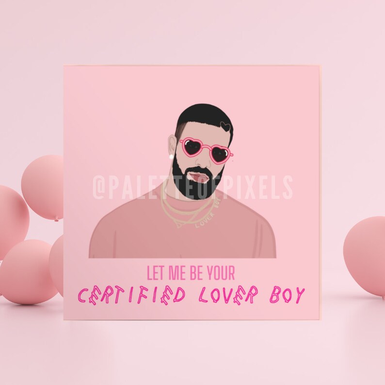 Drake Lover Boy Valentines Day Card - Etsy