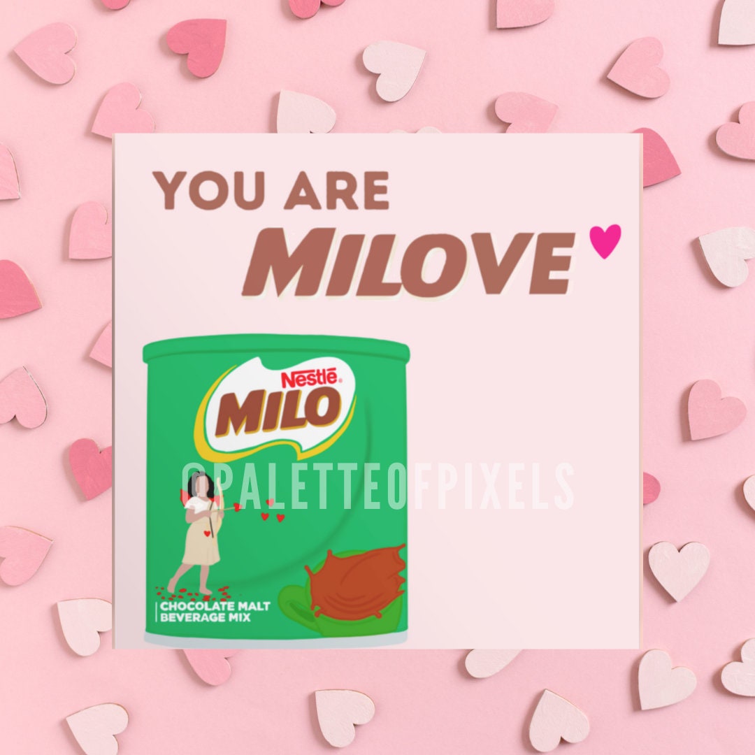 MILO Drink Cute Valentines Day Card - Etsy
