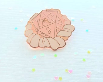 D20 Enamel Pin - Etsy