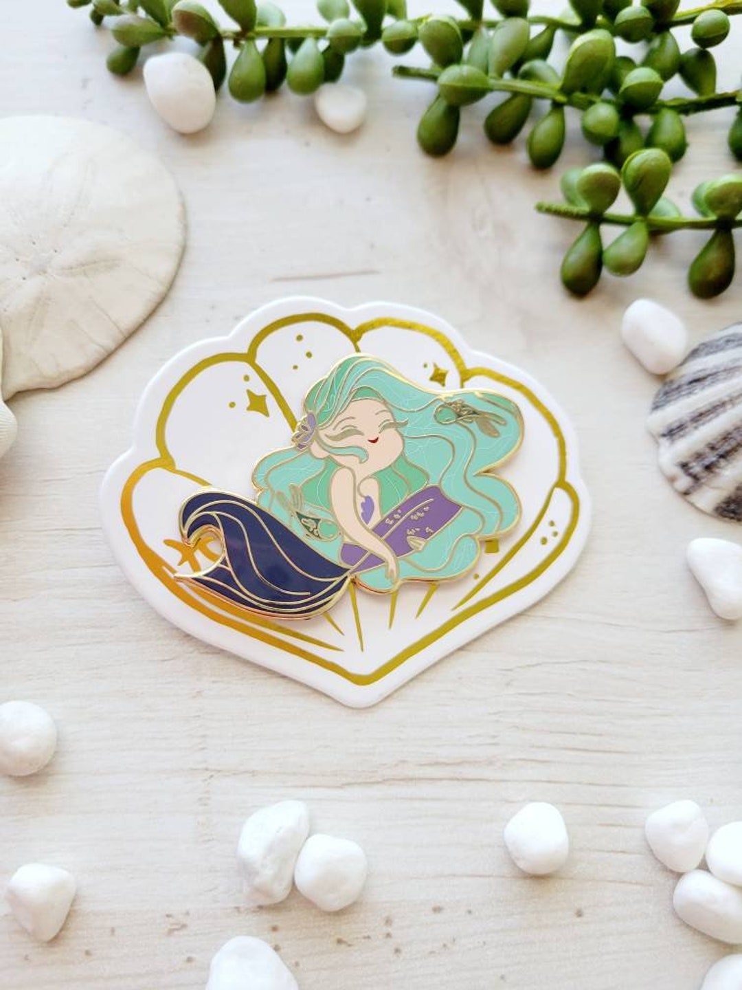 Zodiac Mermaid Pin Pisces - Etsy