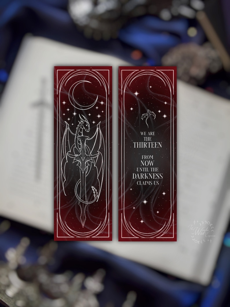 Les treize - Grand marque-page déformé recto-verso | Marque-page Trône ...