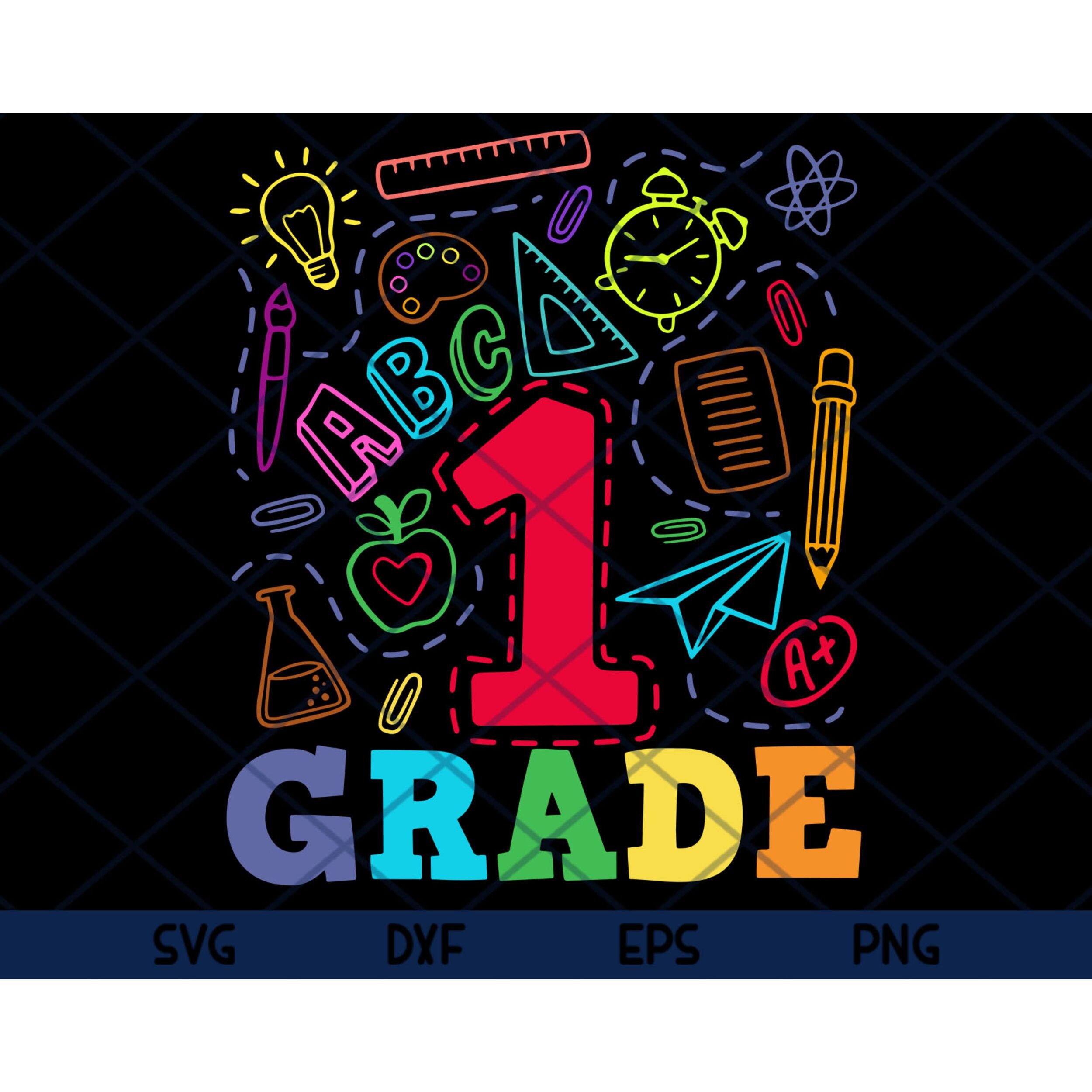 First Grade Svg 1st Grade Svg Back to School svg First Day | Etsy