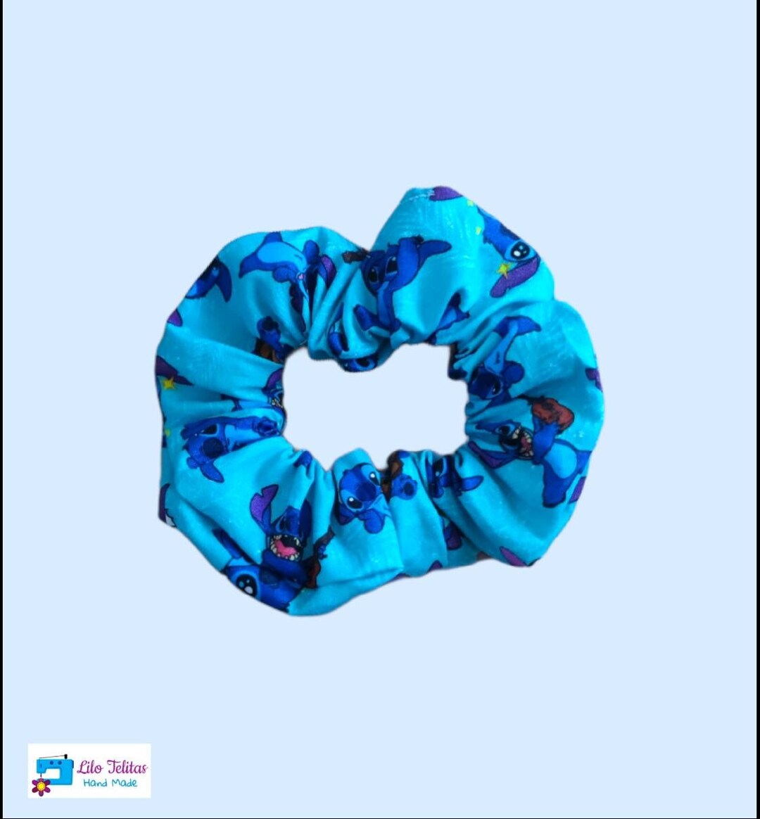 Stich Scrunchie Stich Ponytail Holder Fabric Scrunchie - Etsy