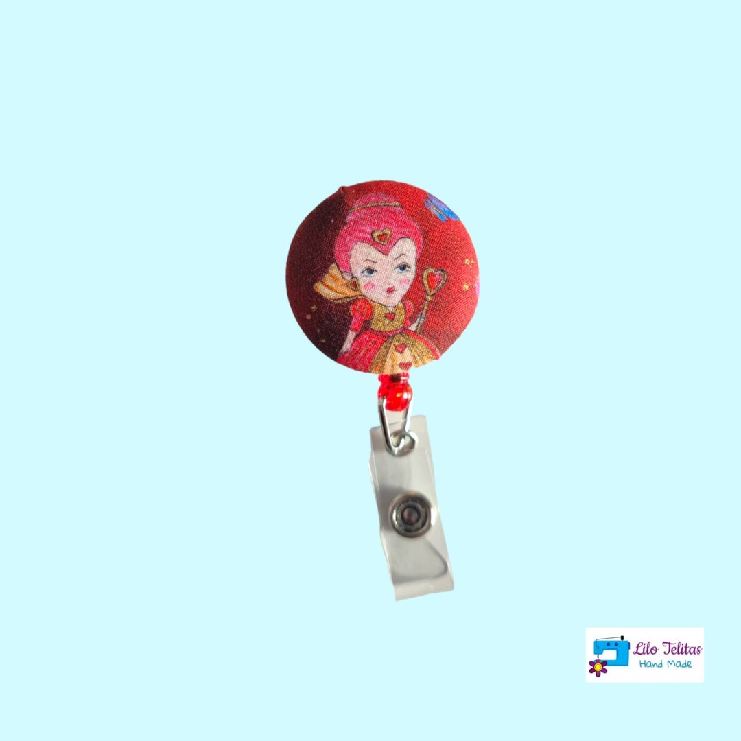 Red Queen Scissor Holder, Retractable Identifier, Queen Hearts Keychain ...