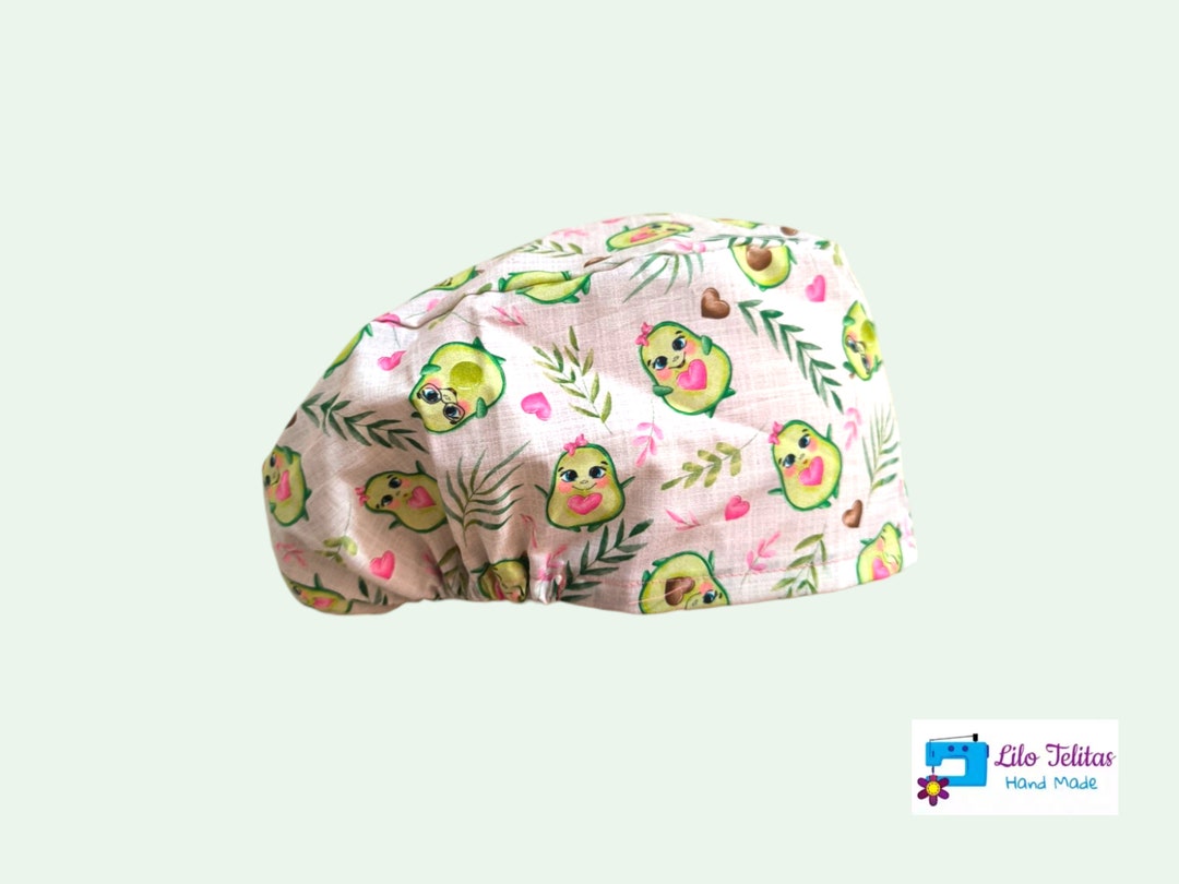 Avocado Surgical Cap, Operating Room Cap for Long Hair, Avocado Medical ...