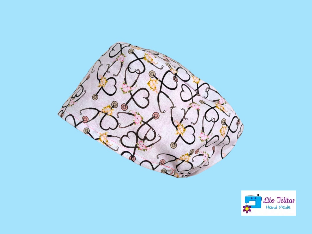 Stitch Scrub Hut, Stitch Surgical Cap for Women, Adjustable Scrub Hut ...