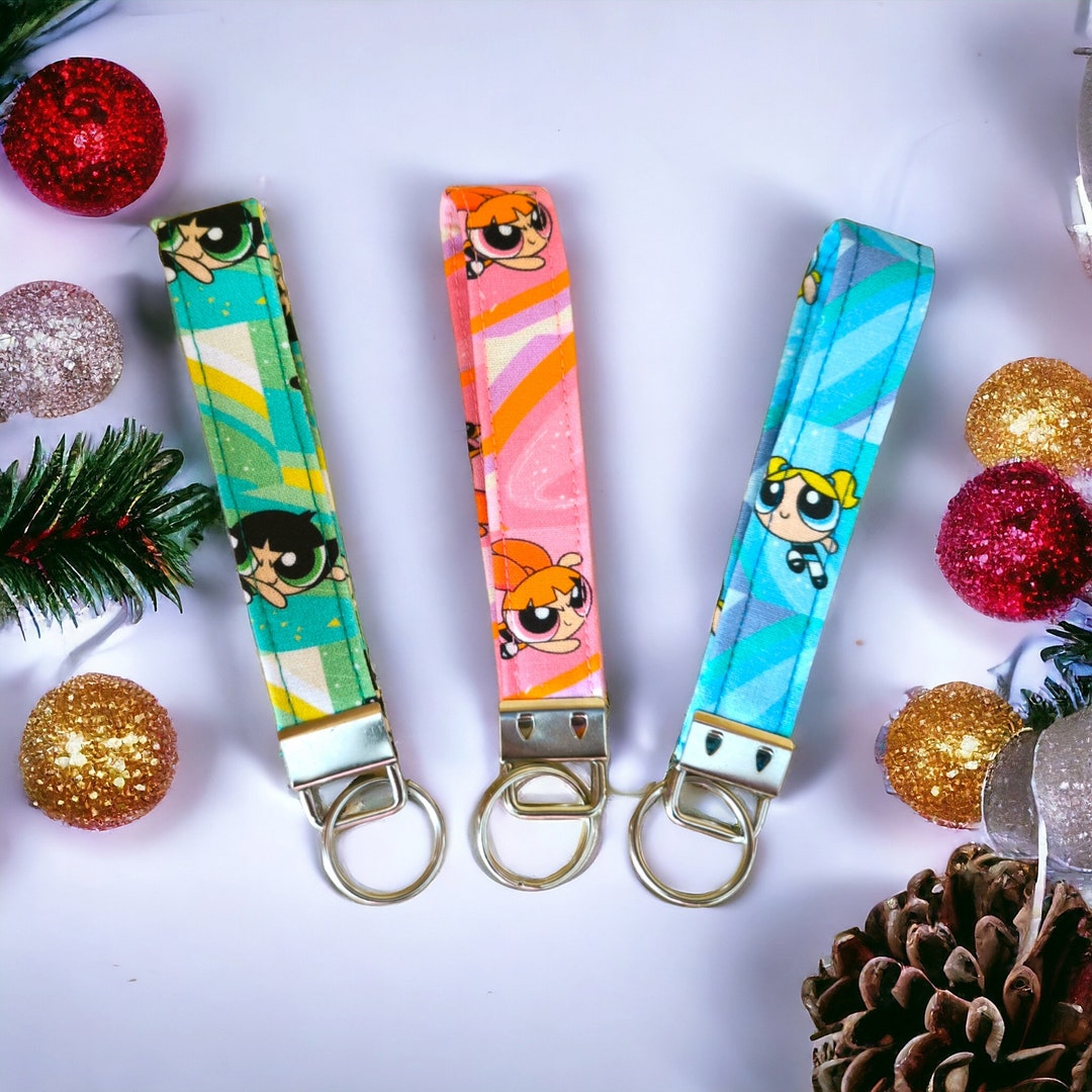 Personalized Fabric Keychain, Christmas Gift, Secret Santa Gift ...