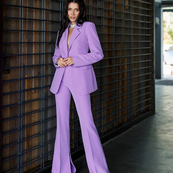 Lavender Suit Women - Etsy