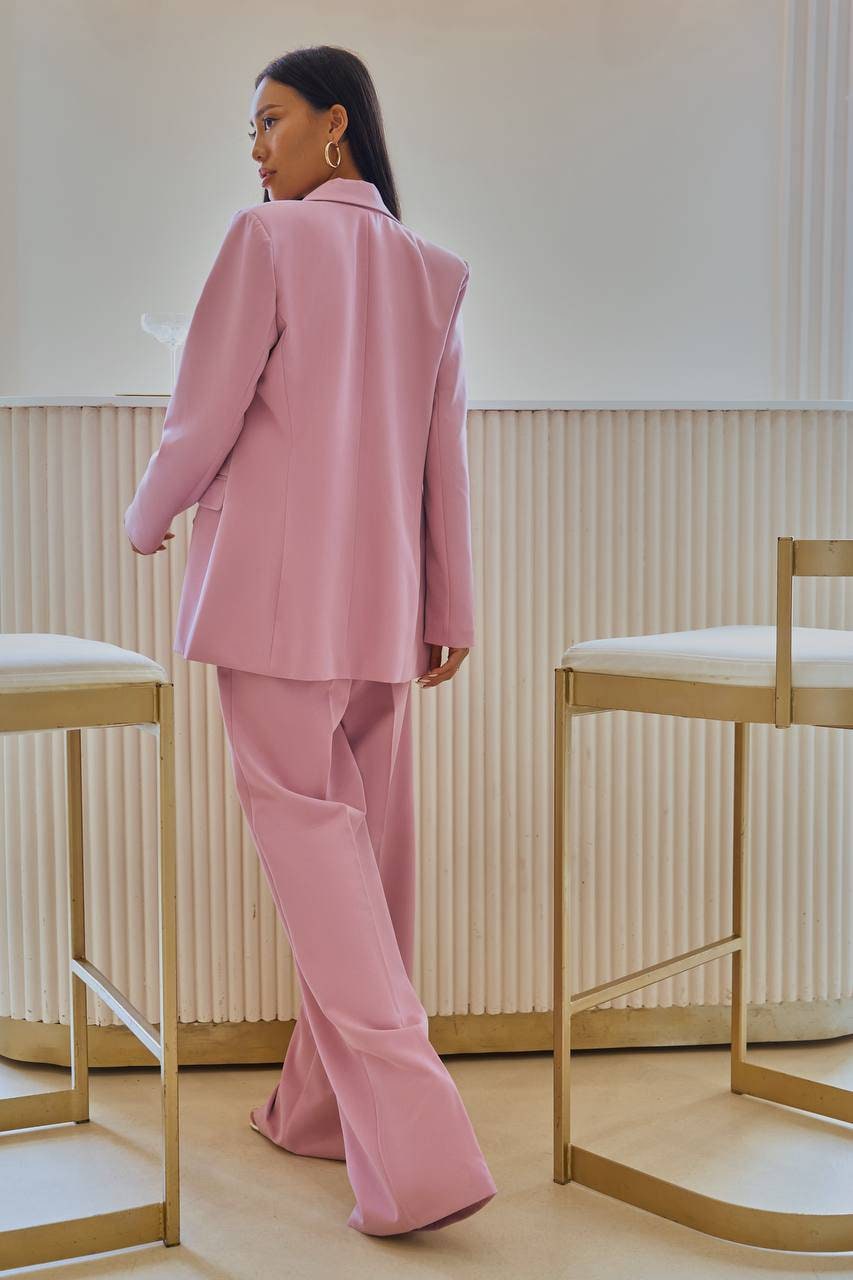 Dusty Pink Blazer Trouser Suit for Women Dusty Pink Pantsuit - Etsy