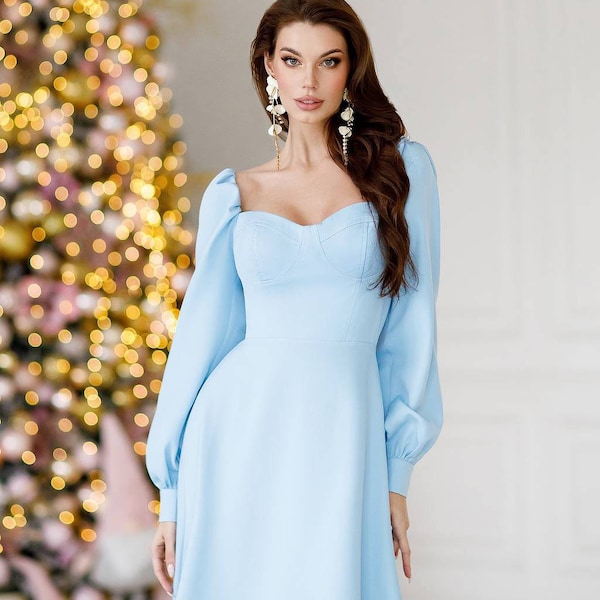 Light Blue Dress - Etsy