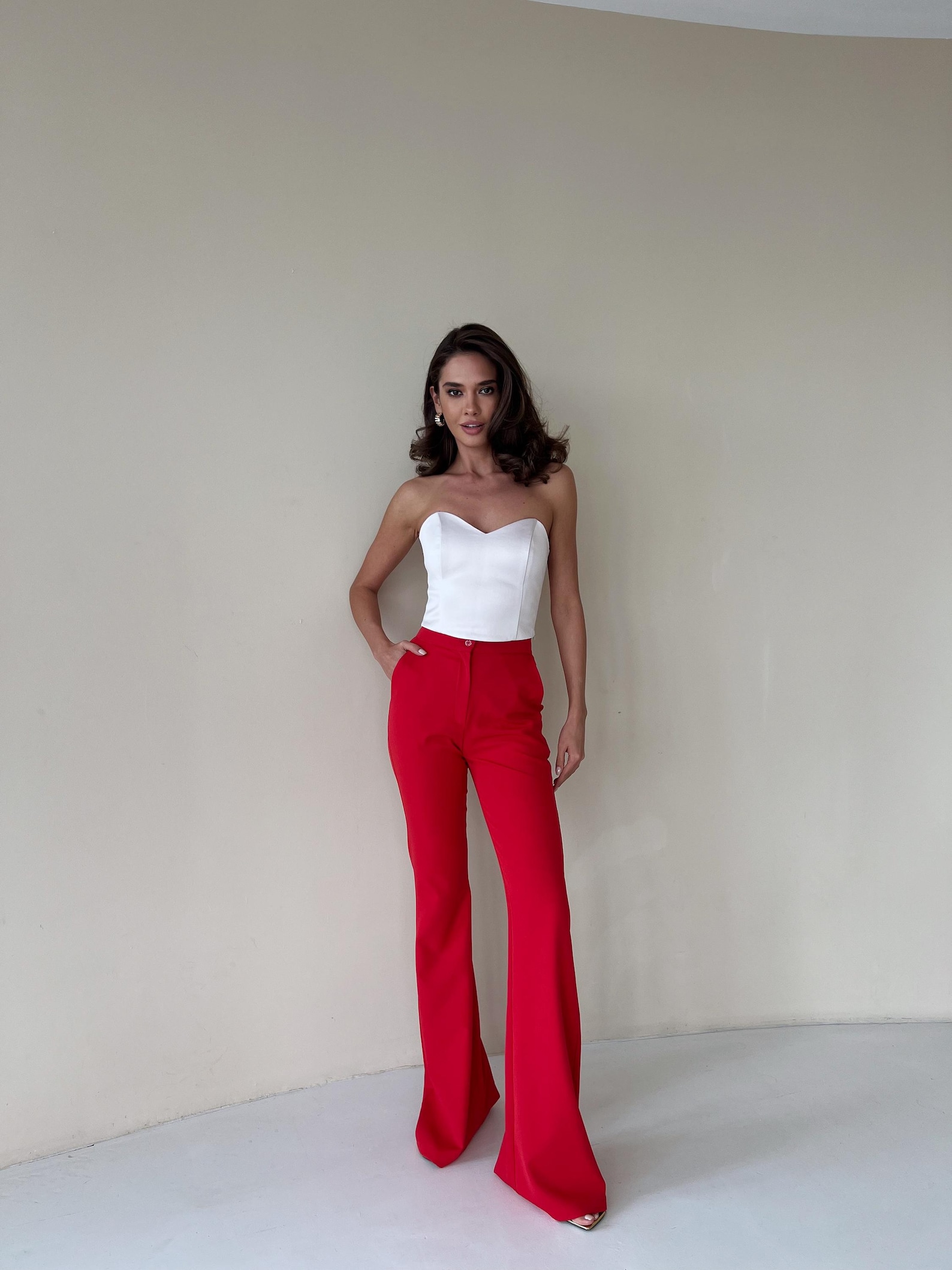 Red Bell Bottoms Pants for TALL Women Flared - Etsy