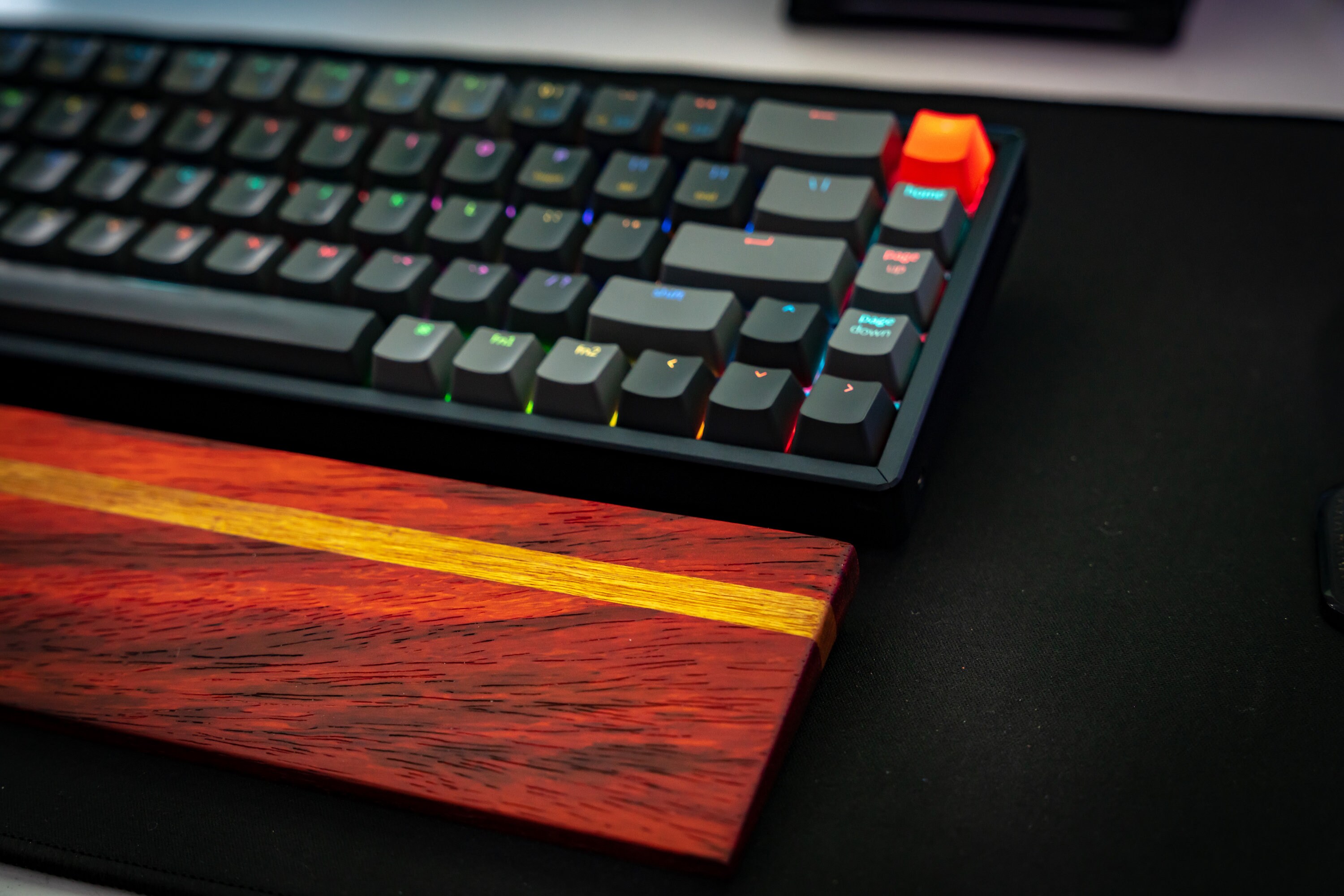 KEEB|REST Padauk and Canarywood Keyboard Wrist Rest - Etsy