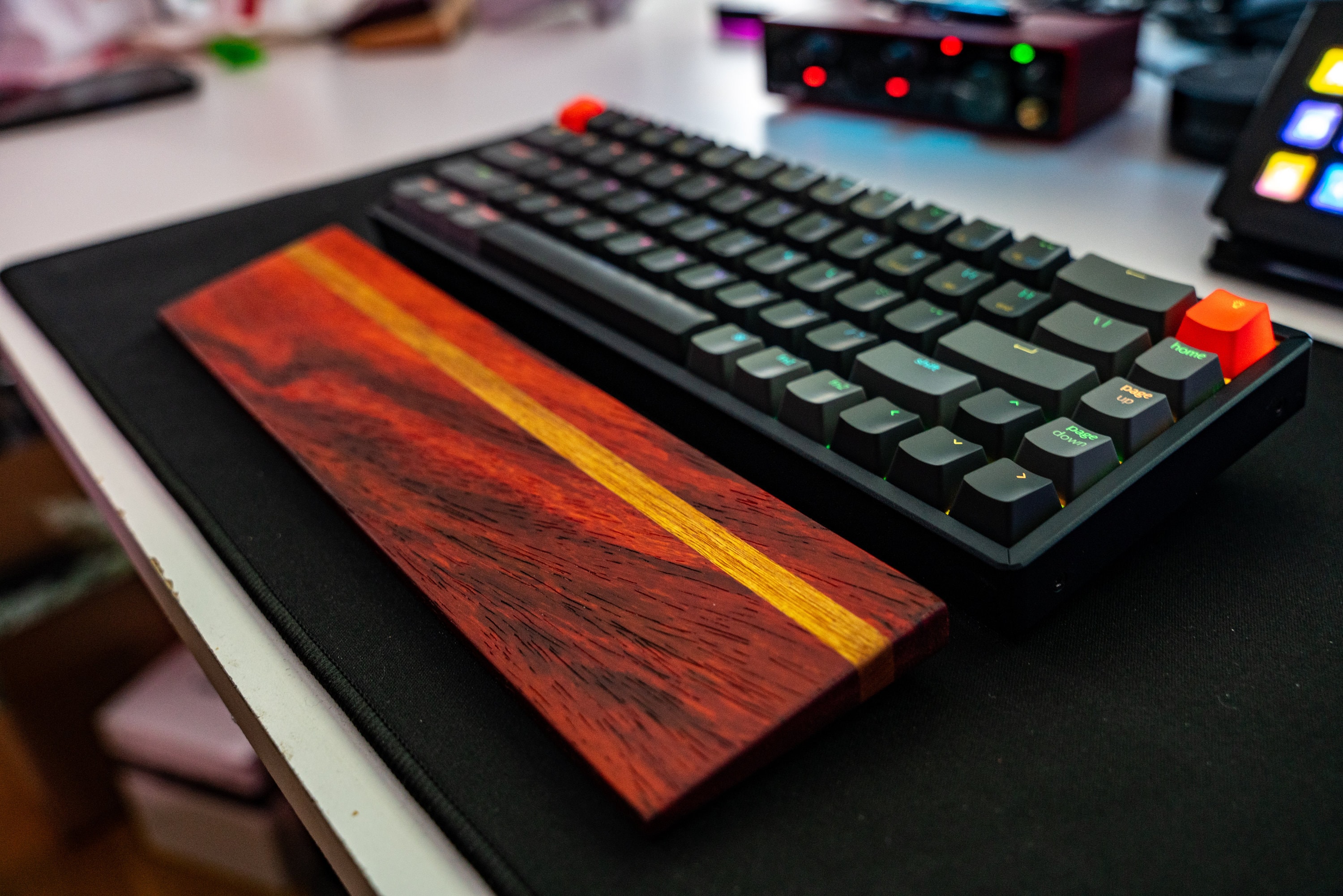 KEEB|REST Padauk and Canarywood Keyboard Wrist Rest - Etsy