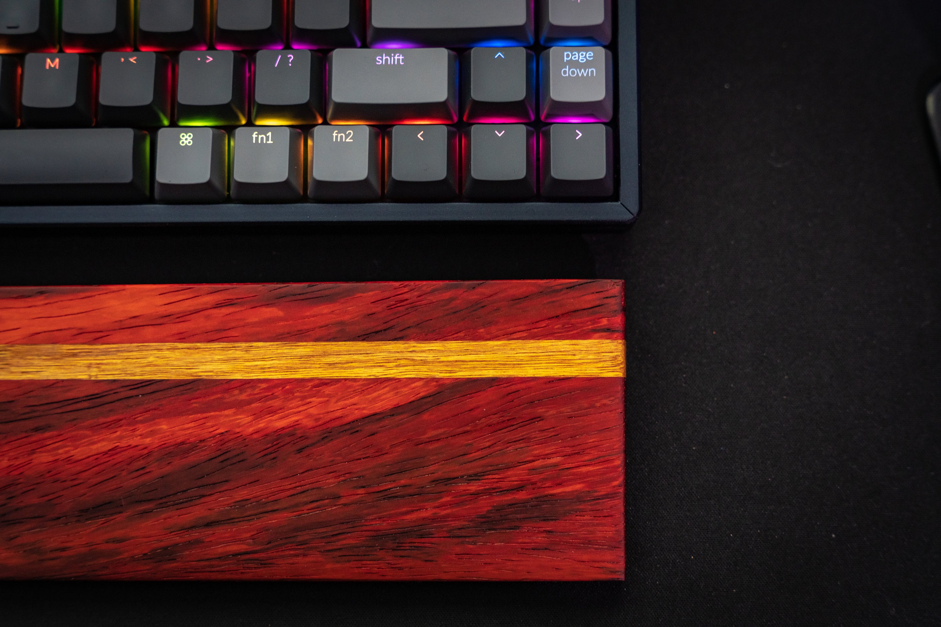 KEEB|REST Padauk and Canarywood Keyboard Wrist Rest - Etsy