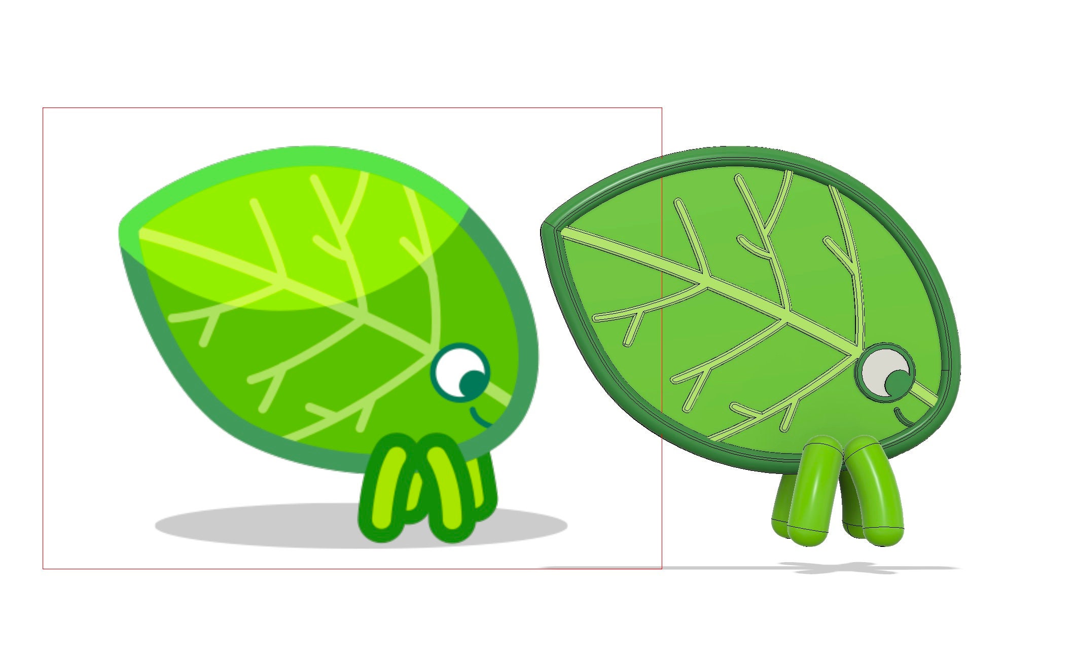 Bluey Walking Leaf digital Model - Etsy