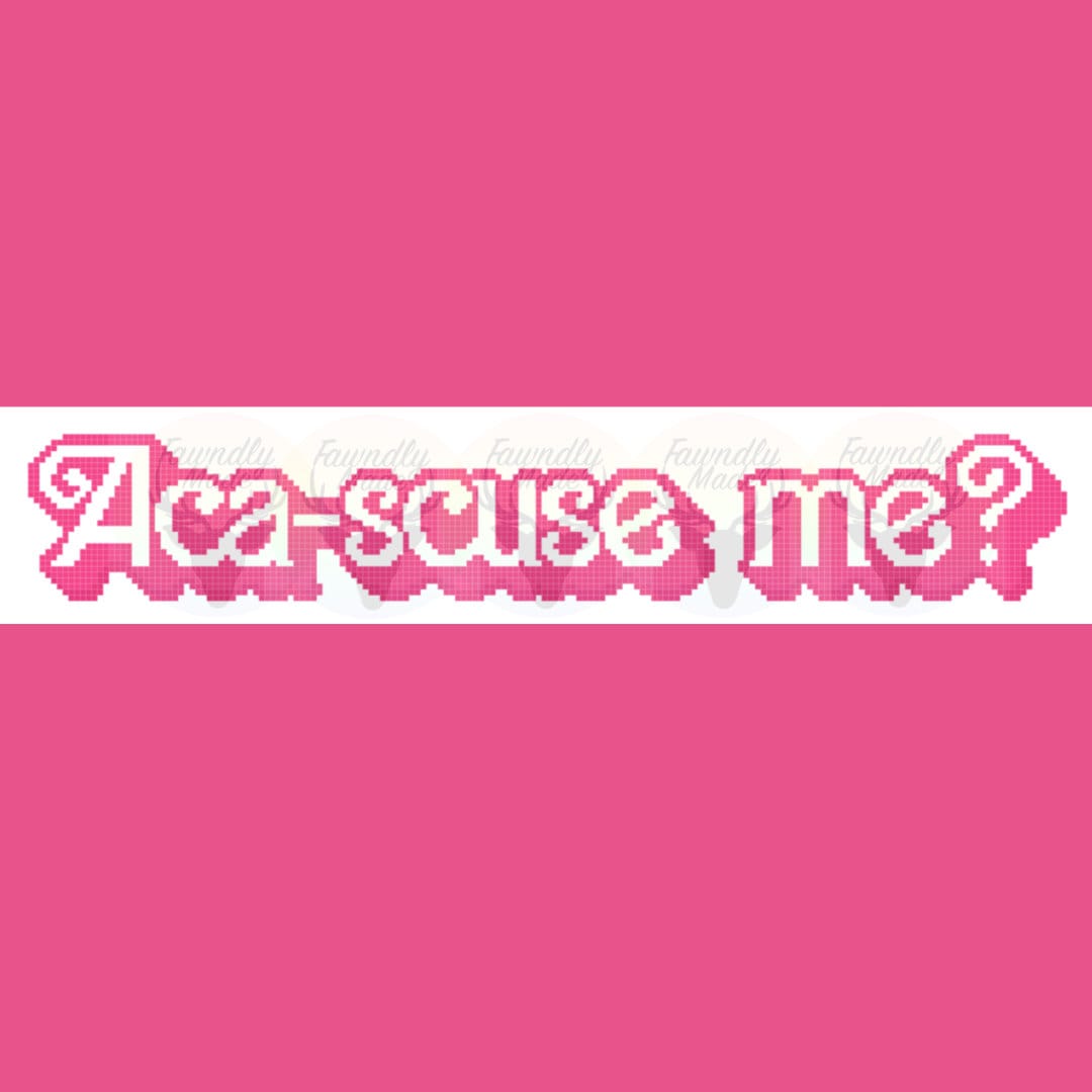 Aca-scuse Me Cross Stitch Pattern - Etsy