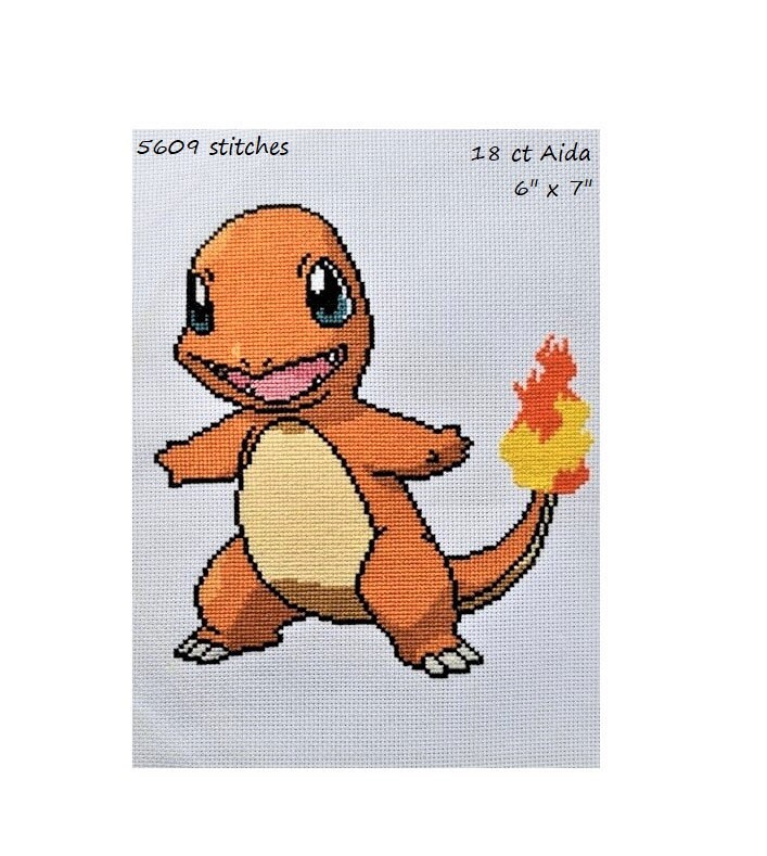 Minecraft Pixel Art Templates Pokemon Charmander