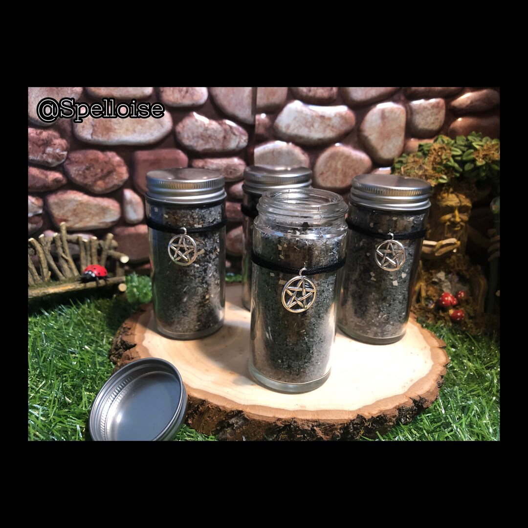 Black Salt, Witchs Black Salt, Pentacle, Witchcraft, Ritual Salt, Altar ...